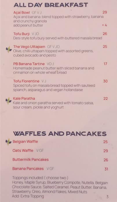 Menu of VEGO Cafe & Confectionery, Mankhool, Dubai