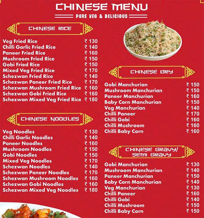 Menu at House of Paratha, Chennai, 234, Nookampalayam Main Road