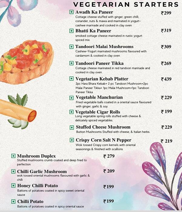 Menu of YOLO Courtyard, Ranjit Avenue, Amritsar