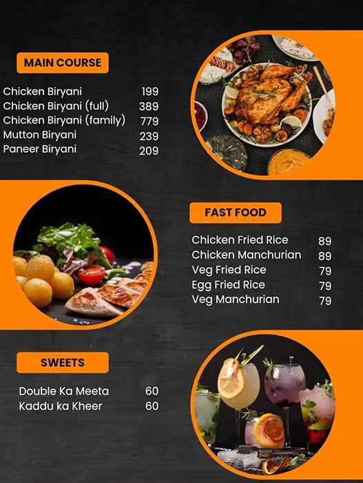 Menu of MRK Food Court, Nagaram, Secunderabad