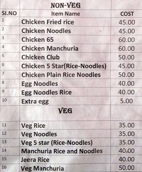 Arif's Food Court Menu, Menu for Arif's Food Court, Moosapet, Hyderabad ...