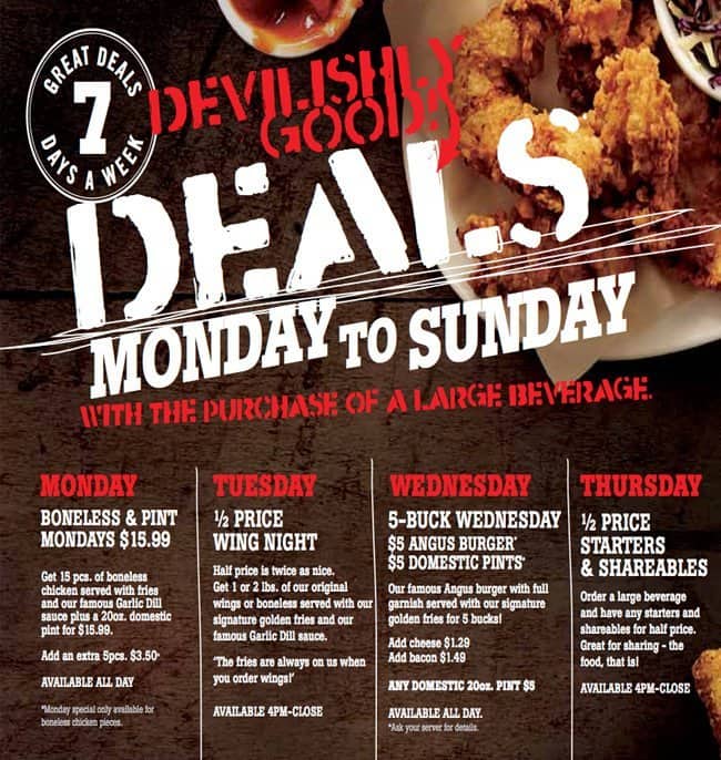 Menu at St. Louis Bar & Grill, Toronto, 808 York Mills Rd Unit A-24