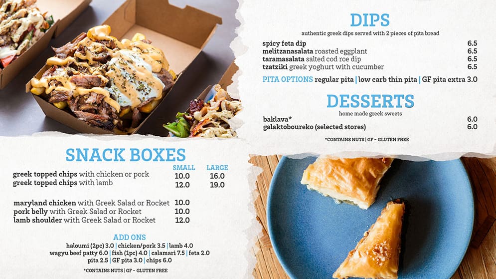 Menu at The Yiros Shop - Cannon Hill restaurant, Cannon Hill, Southgate ...