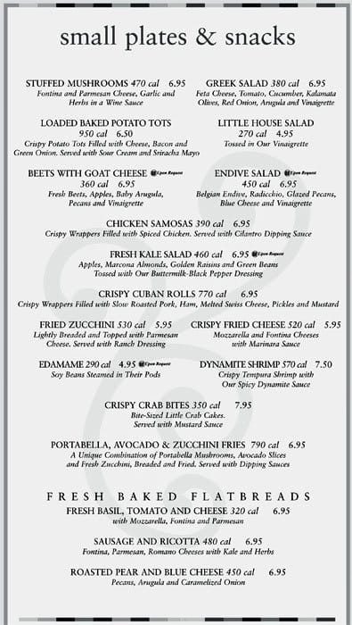 Menu at The Cheesecake Factory restaurant, New York City