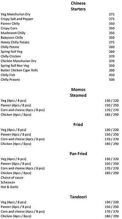 Menu at Swad Ka Khazana, Greater Noida