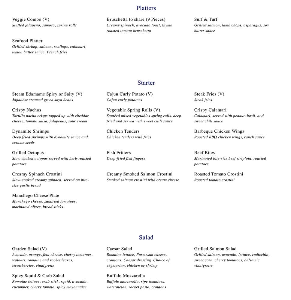 Menu of Level 43 - Four Points by Sheraton Sheikh Zayed Road, Trade ...