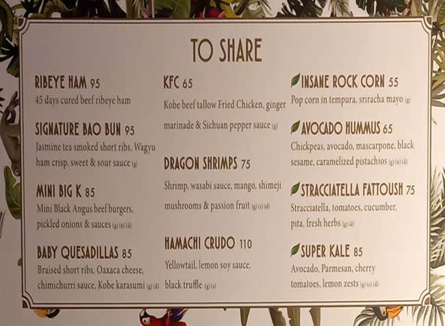 Menu of Le Petit Beefbar, DIFC, Dubai