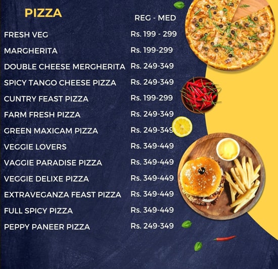 Menu of Pizza Stone, Alpha 1, Greater Noida