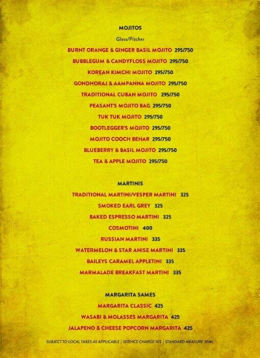 TFO - The Factory Outlet Menu, Menu for TFO - The Factory Outlet, Camac ...