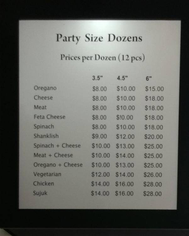 Menu at I Love Manoush Lidcombe fast food, Lidcombe, 2/42-44 Railway St