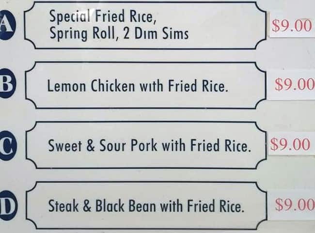 Menu at Diamond Chinese Restaurant, Heidelberg