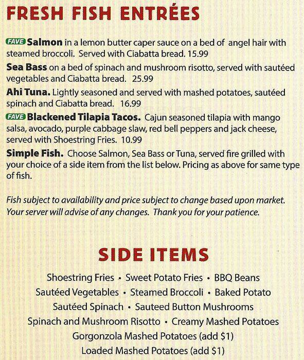 Menu at Picasso's pizzeria, Dallas, Dallas Pkwy