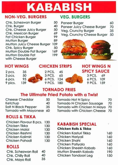 Menu at Kababish, Mumbai, 1B