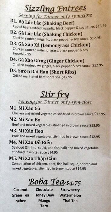 Menu at Pho 79 restaurant, Hampton, Coliseum Dr