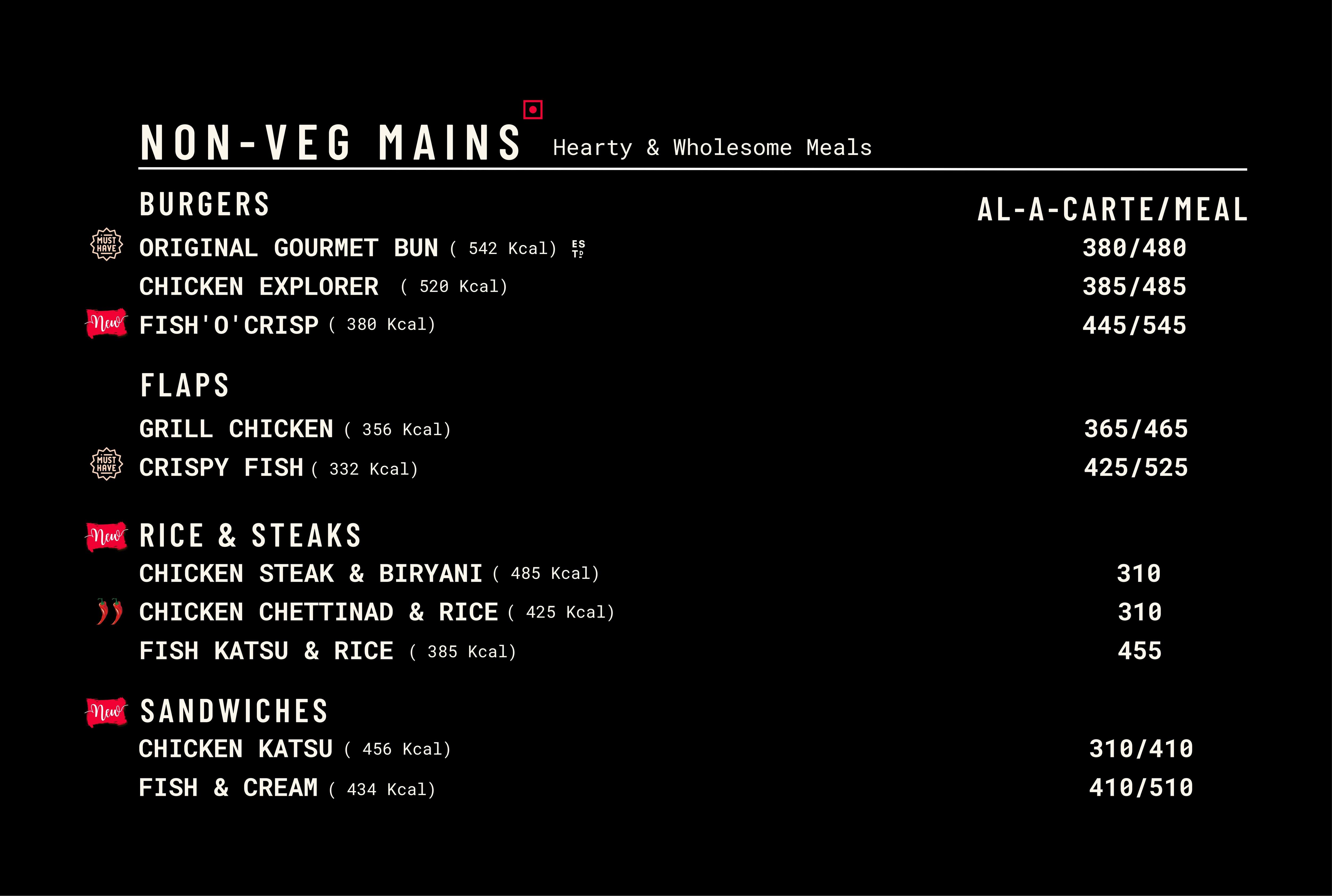 Menu of TOVO, Jayanagar, Bangalore