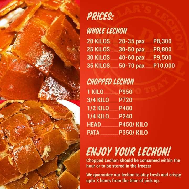 Carta del restaurante Elar's Lechon the Original, Ciudad Quezon, 151 ...