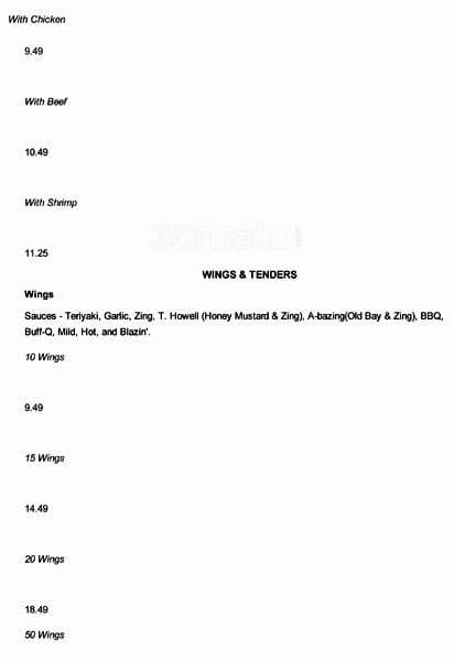 Menu at Lost Lagoon Wings and Grill restaurant, New Smyrna Beach, N ...