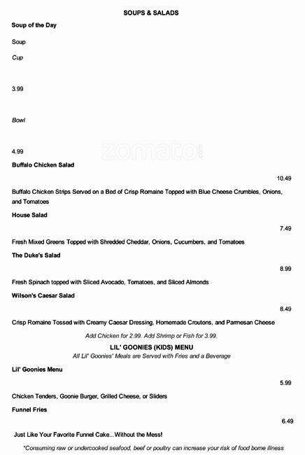 Menu at Lost Lagoon Wings and Grill restaurant, New Smyrna Beach, N ...