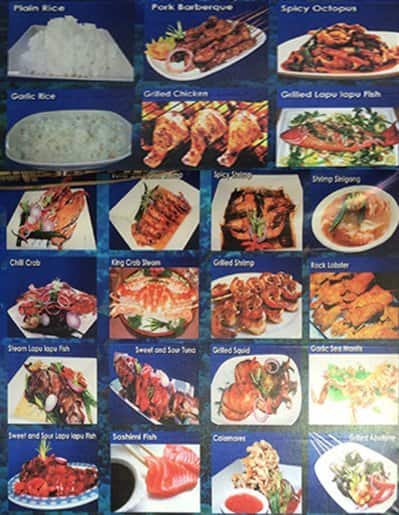 Menu at Topie And Dina Floating Restaurant, Lapu-Lapu City