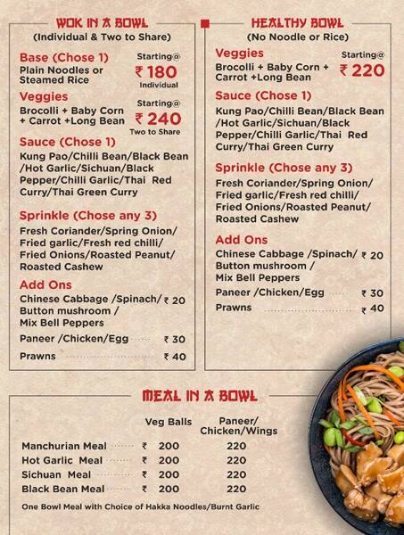 Menu at Pan Of Asia, Mumbai, Marol Cooperative Industrial Estate