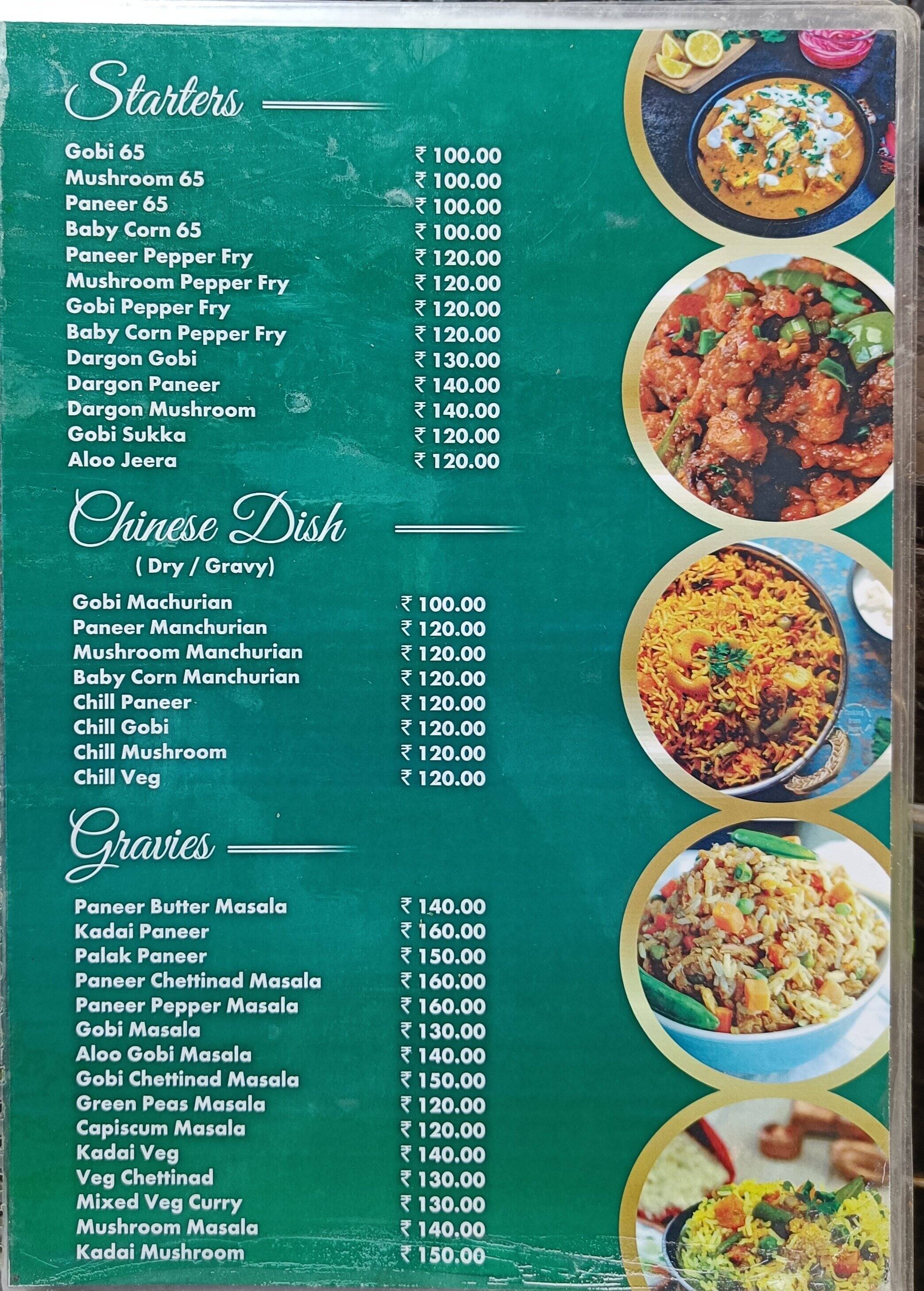Menu at MICHAEL UNAVAGAM, Chennai, a 89