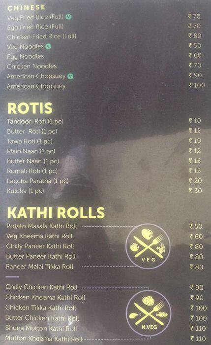 Menu at Ms. Kitchen, Hyderabad, Geetha nagar