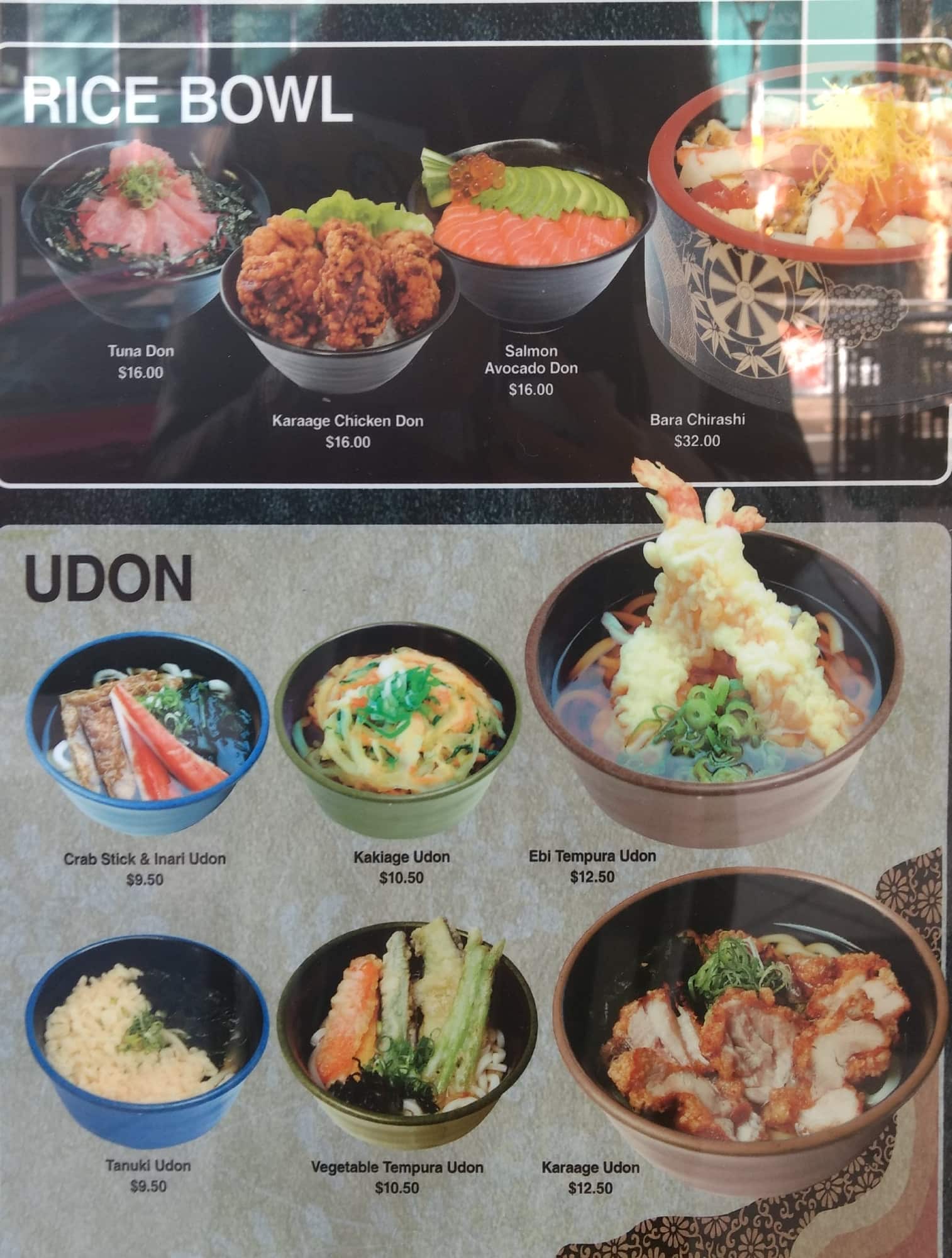 Menu at Sushi Kaido restaurant, Chatswood