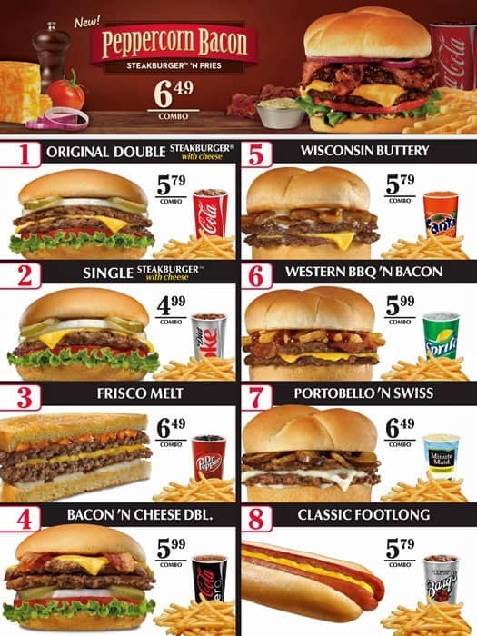 Menu at Steak 'n Shake fast food, Pearland, Business Center Dr