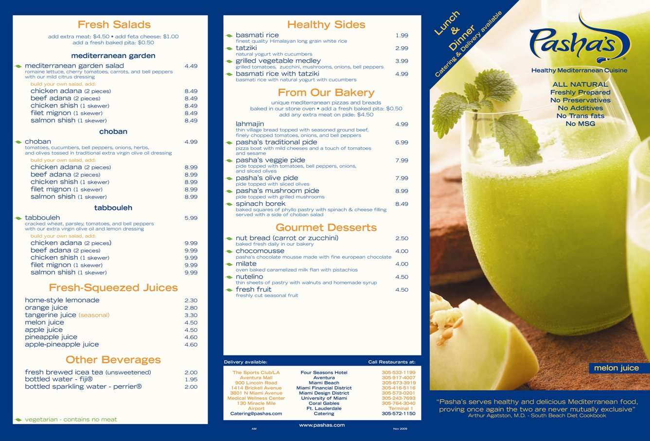 Pasha's Menu, Menu for Pasha's, Allapattah, Miami - Urbanspoon/Zomato