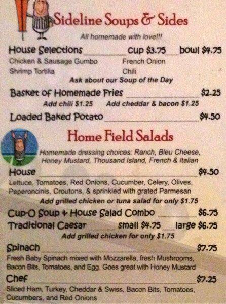 Menu at Stadium Sports Grill pub & bar, Dallas, Belt Line Rd