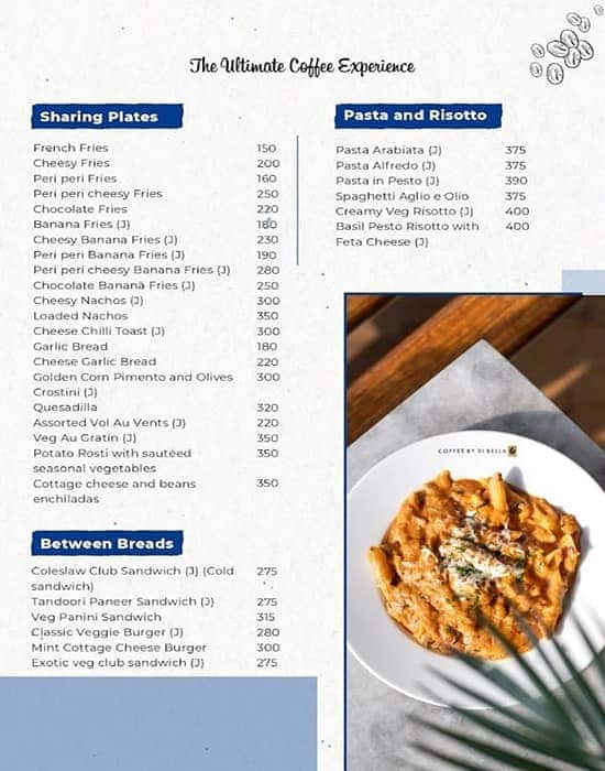 Menu of Coffee By Di Bella, Bodakdev, Ahmedabad