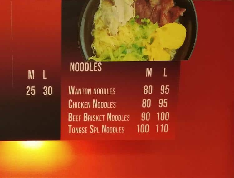 Menu at Tong Se restaurant, Makati, Laza Food Plaza