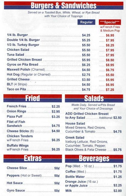 Menu at Broadway Grill & Chicken restaurant, Chicago