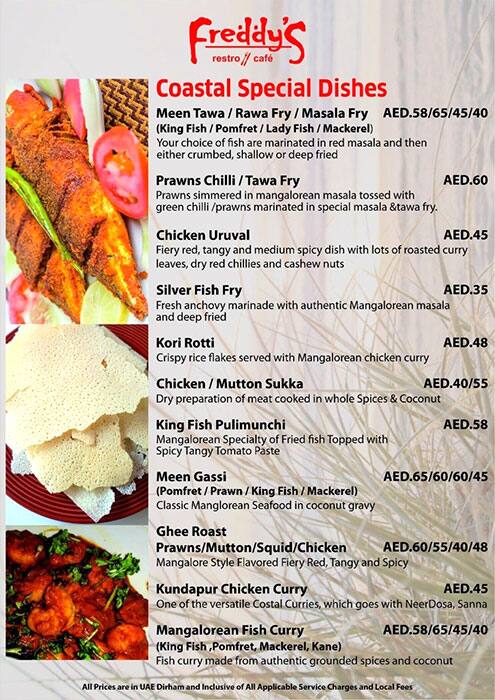 Menu at Freddy's - Fortune Atrium Hotel pub & bar, Dubai