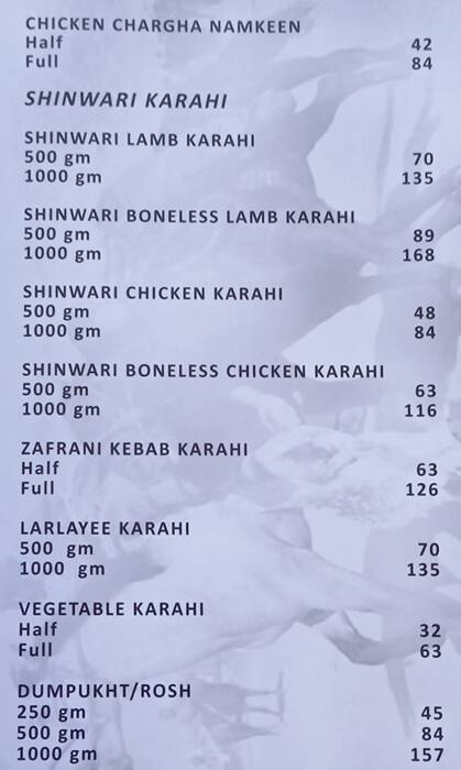 Menu at Wakha Restaurant barsha, Dubai, opposite Lulu Hypermarket
