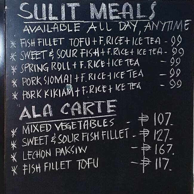 Menu at Jonas fast food, Mandaluyong, Robinsons Forum
