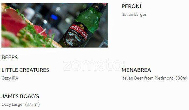 Menu at Il Panorama Cafe, Dublin, 1A Harbour Rd