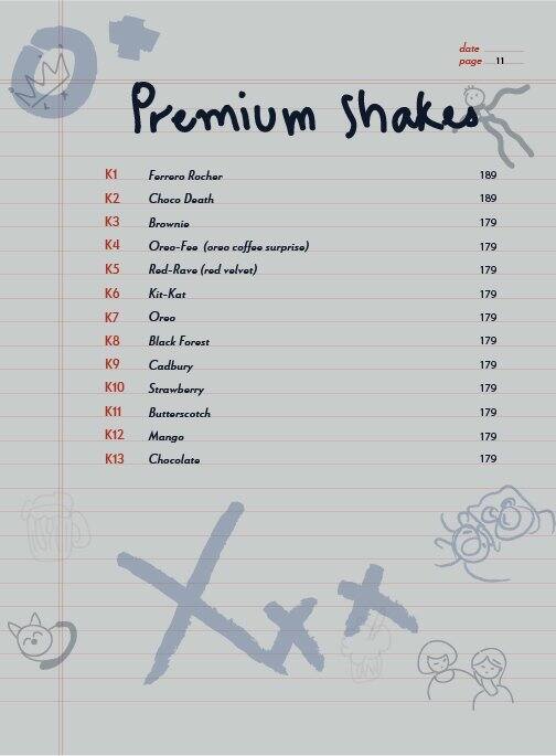 Menu at Echoes, Bengaluru, 44 4th B Cross Road