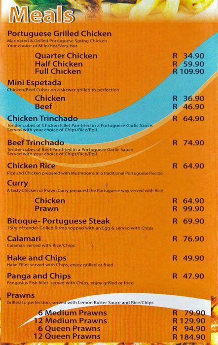 Menu at Adega restaurant, Midrand, Magwa Cres