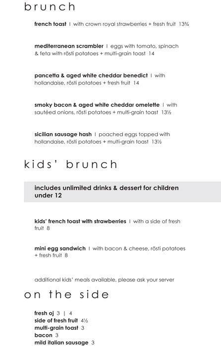 Menu at Moxies Toronto Downtown Restaurant, Toronto, 70 University Ave