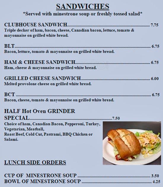 Menu at Athens Pizza & Pasta pizzeria, Auburn