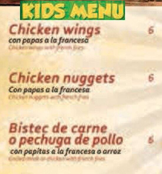 Menu at Los Mega Perros pub & bar, Miami