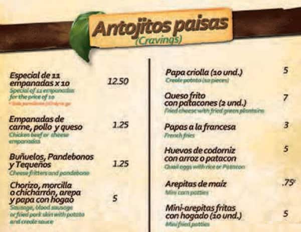 Menu at Los Mega Perros pub & bar, Miami