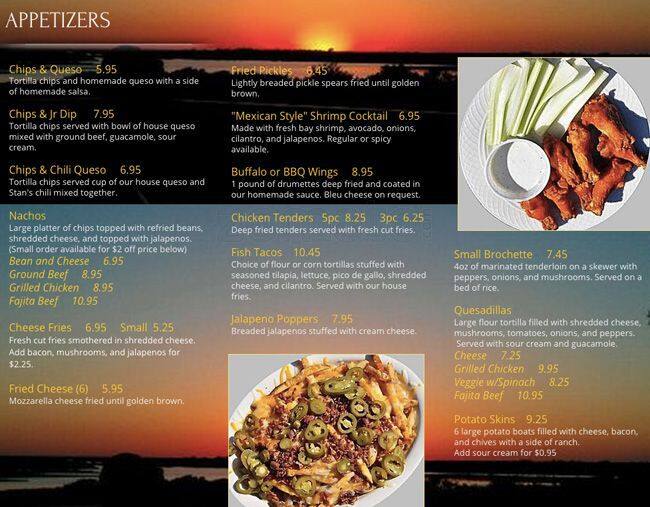 Menu at Stan's Lakeview Draft House pub & bar, The Colony