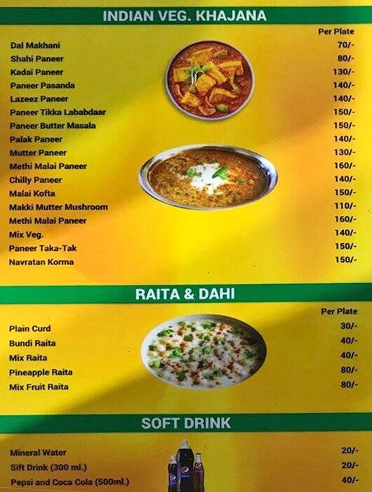 Al Qureshi Hot Zaika Menu, Menu for Al Qureshi Hot Zaika, Safdarjung ...