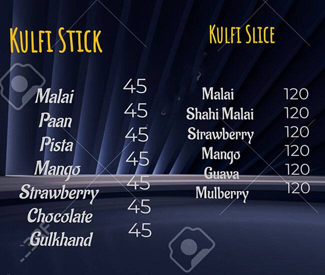 Menu of Kulfi Stop, Wakad, Pune