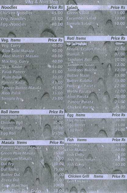 Menu at Zaika Restaurant, Bengaluru, 10