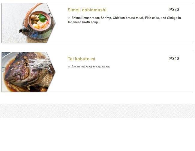 Menu at Soba Kamakura restaurant, Mandaue City, EC Building