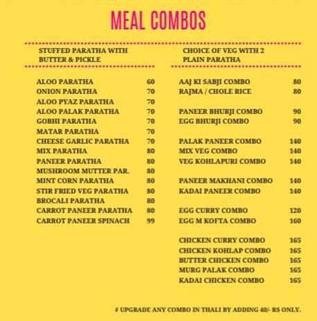 Menu at Inspire Cafe, Noida