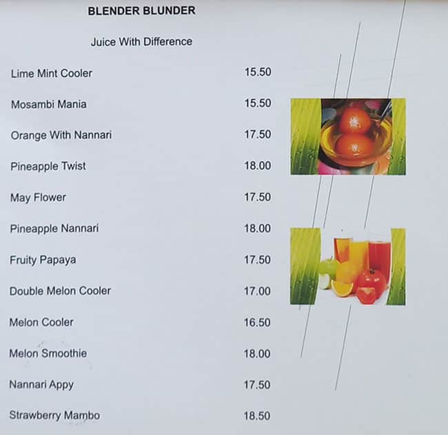 Menu at Saravana Bhavan cafe, Dubai, Shop # 6 & 7